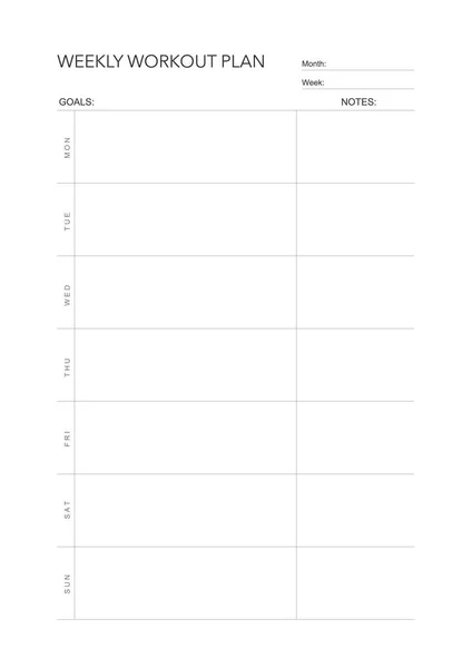 Weekly Challenge Plan Minimalistic Daily Weekly Planner Printable ...
