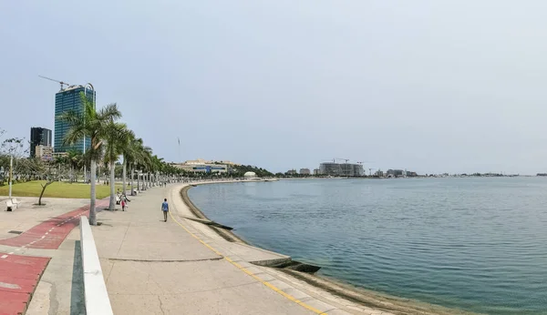 Luanda Angola 2022 Panoramic View Luanda Bay Luanda Marginal Pedestrian ...