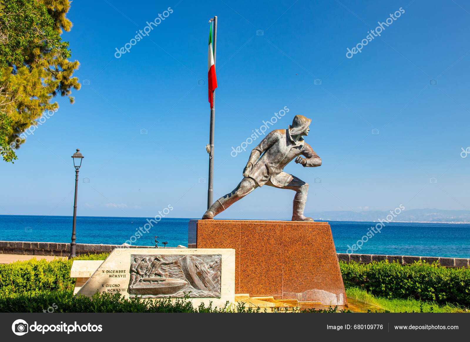 Milazzo Sizily Italy October 2023 Memorial Luigi Rizzo Italian Naval ...