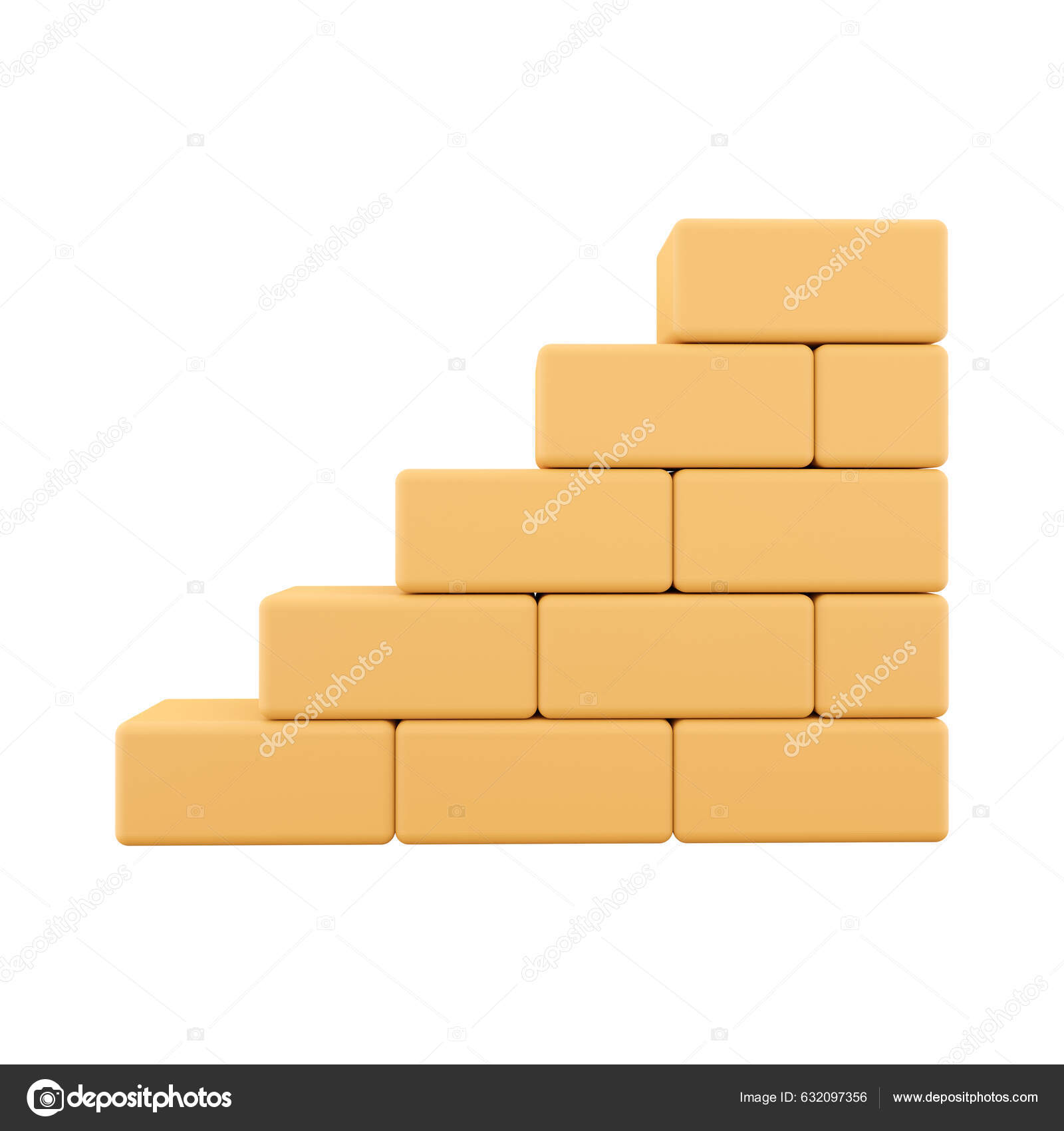 Render Wall Icon Render Wall Brick Symbol Your Web Site — Stock Photo ...