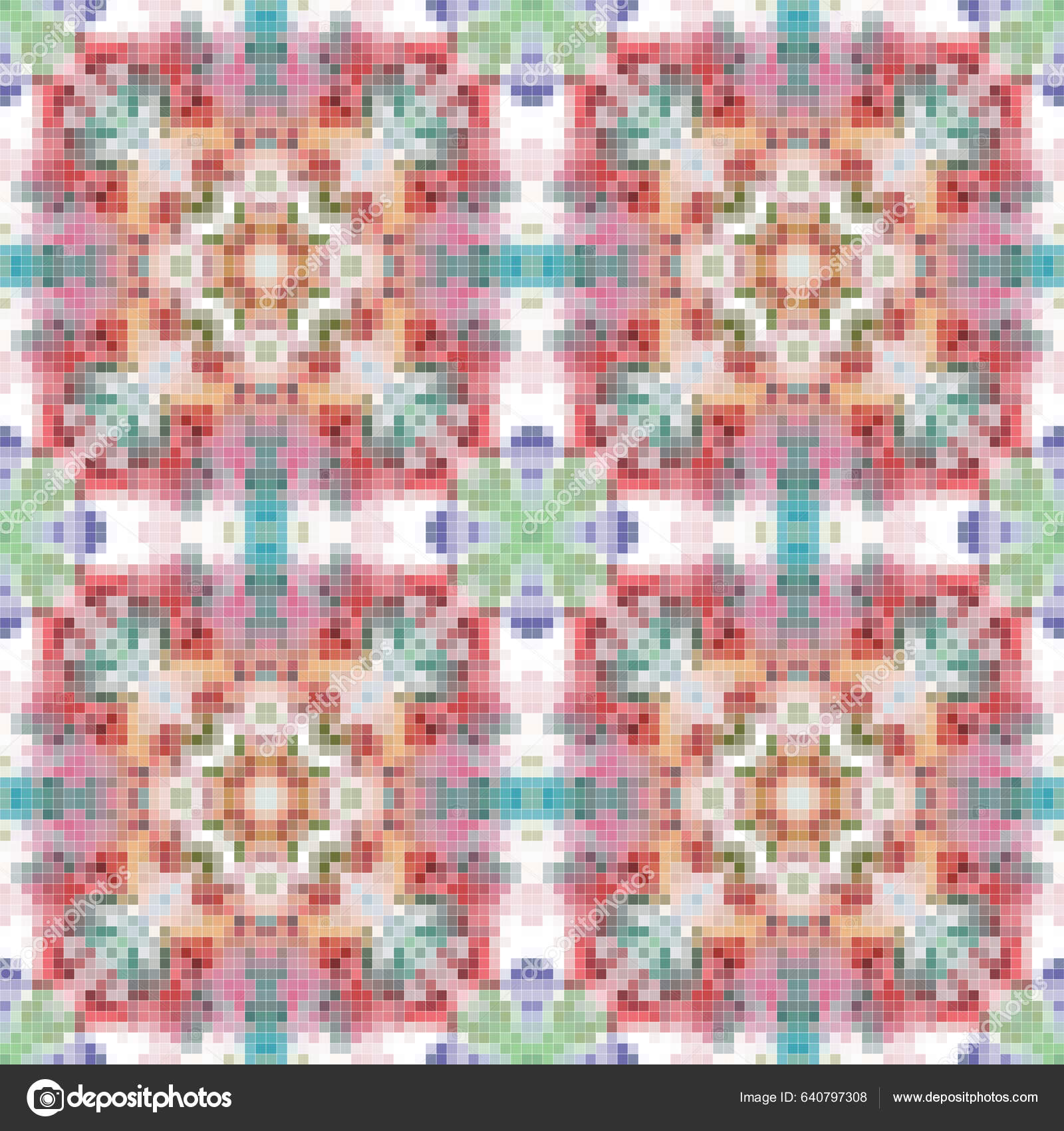 Pixel Mosaic Seamless Pattern Design Repeat Textile Design Surface ...