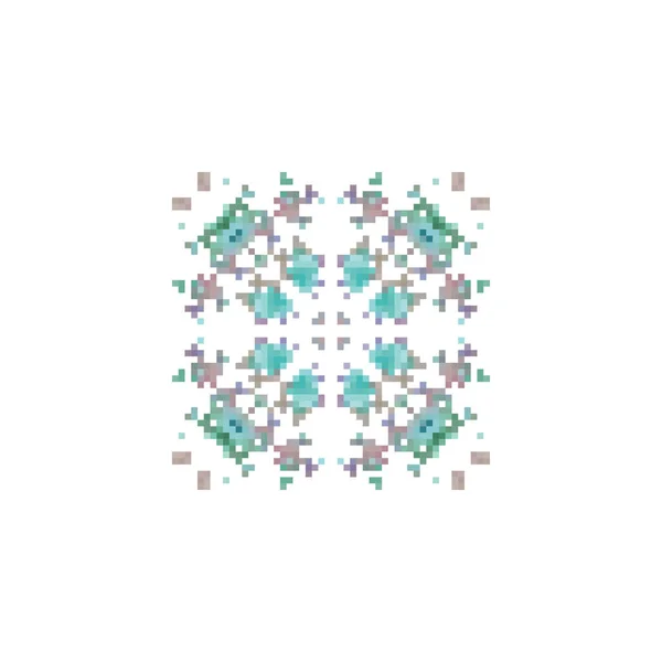 Pixel Art Illustration Abstract Geometric Shapes Pixel Art Vector ...