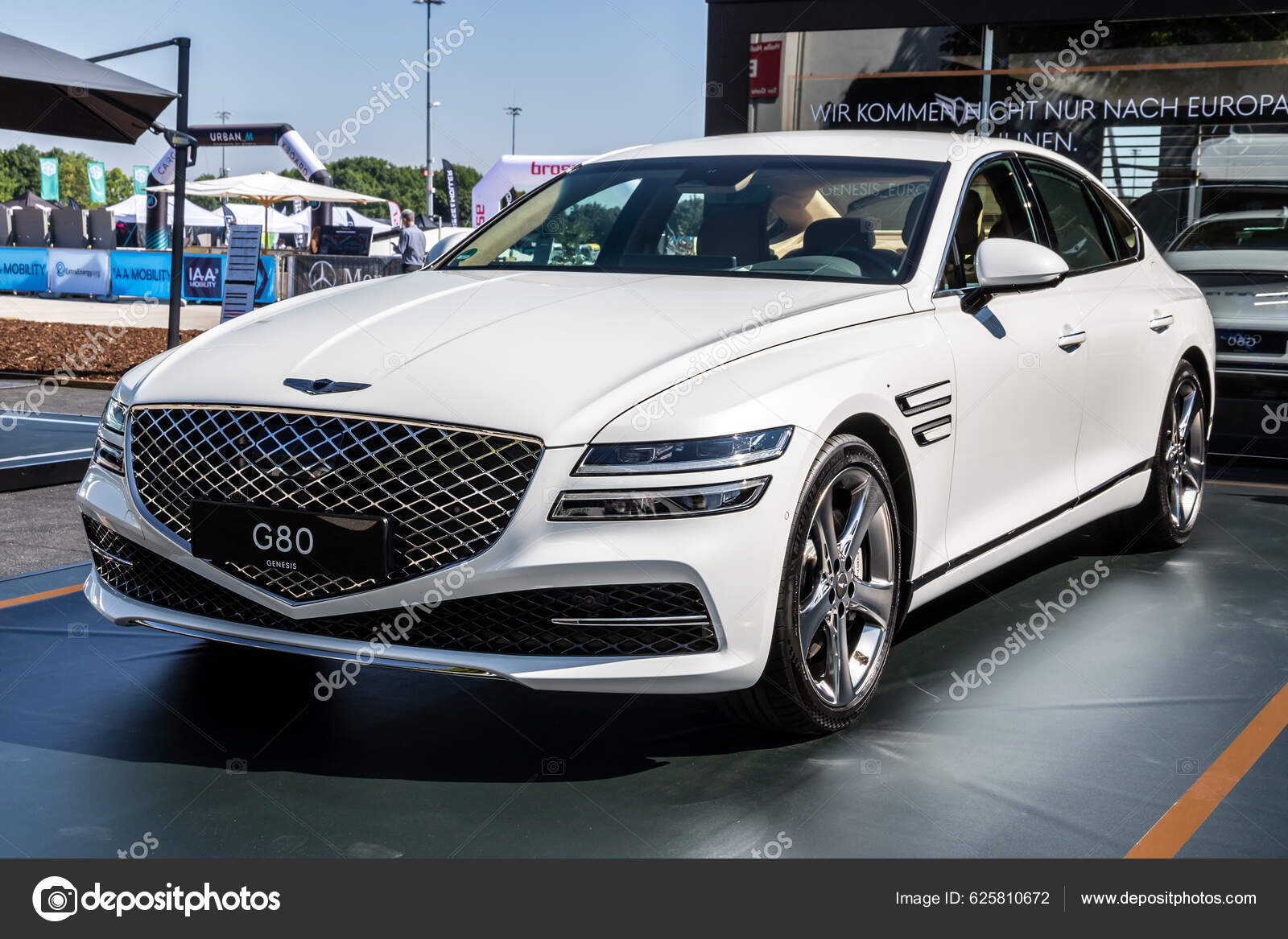 Genesis G80 Luxury Car Showcased Iaa Mobility 2021 Motor Show – Stock ...