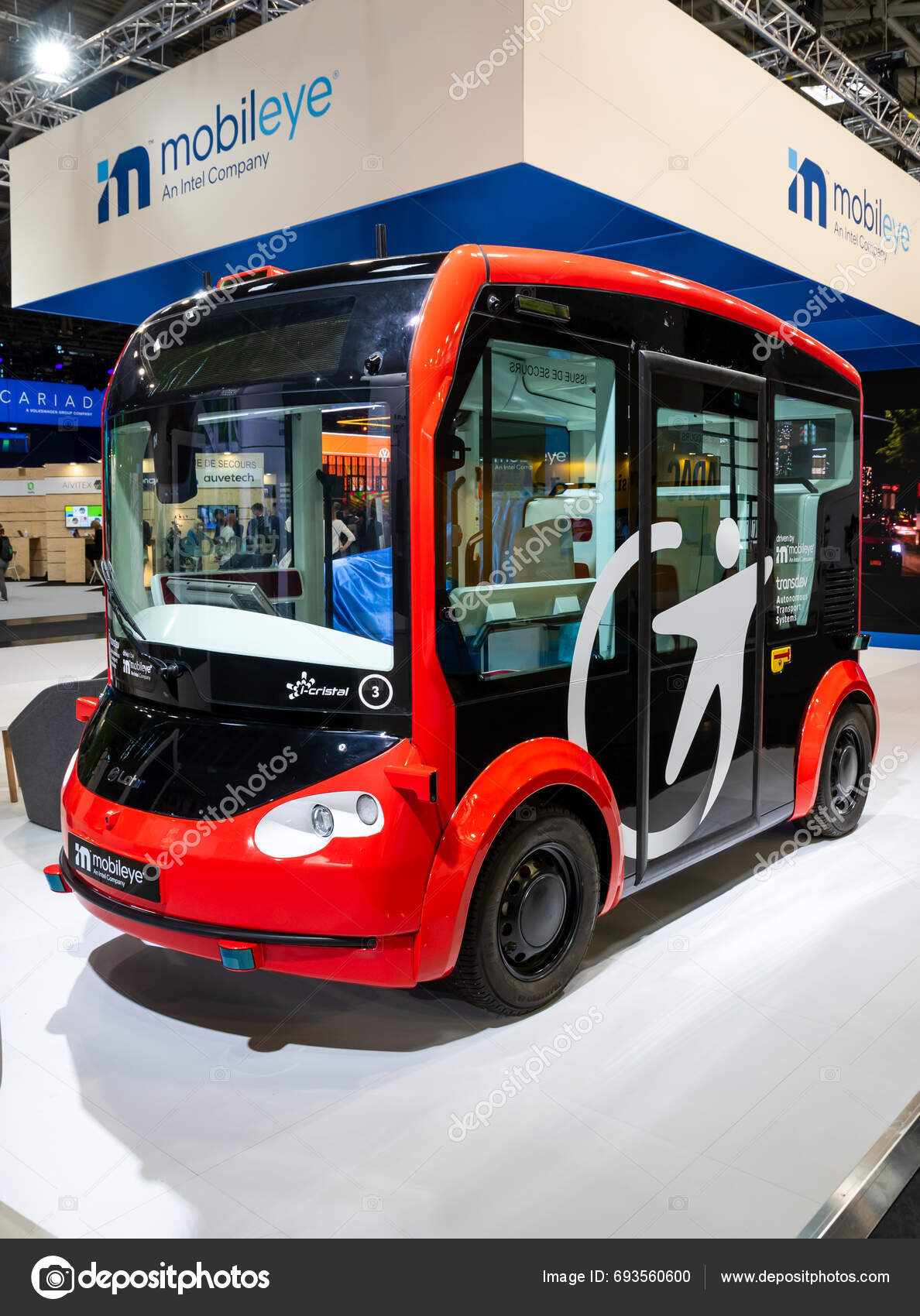 Transdev Mobileye Autonomous Driving Shuttle Bus Showcased Iaa Mobility ...