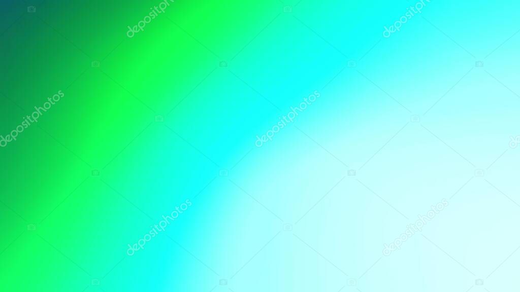 Verde, cian y azul espectro colores borrosa animación gradiente. Fondo ...