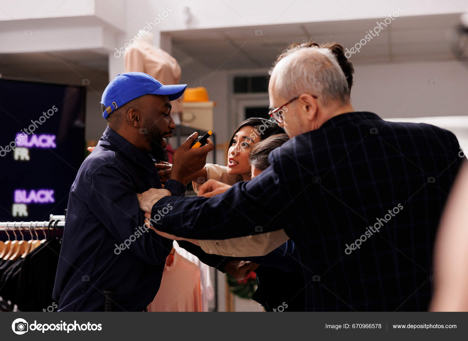 Black Friday Crowd Fight