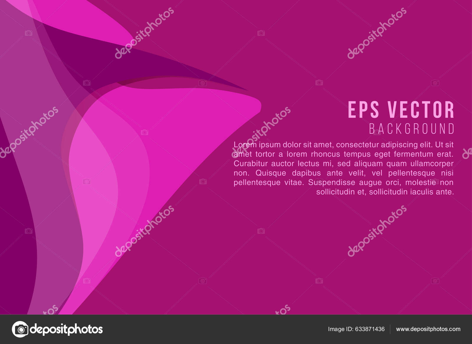 Vector Modern Pink Curve Shape Background Stock Vector by ...