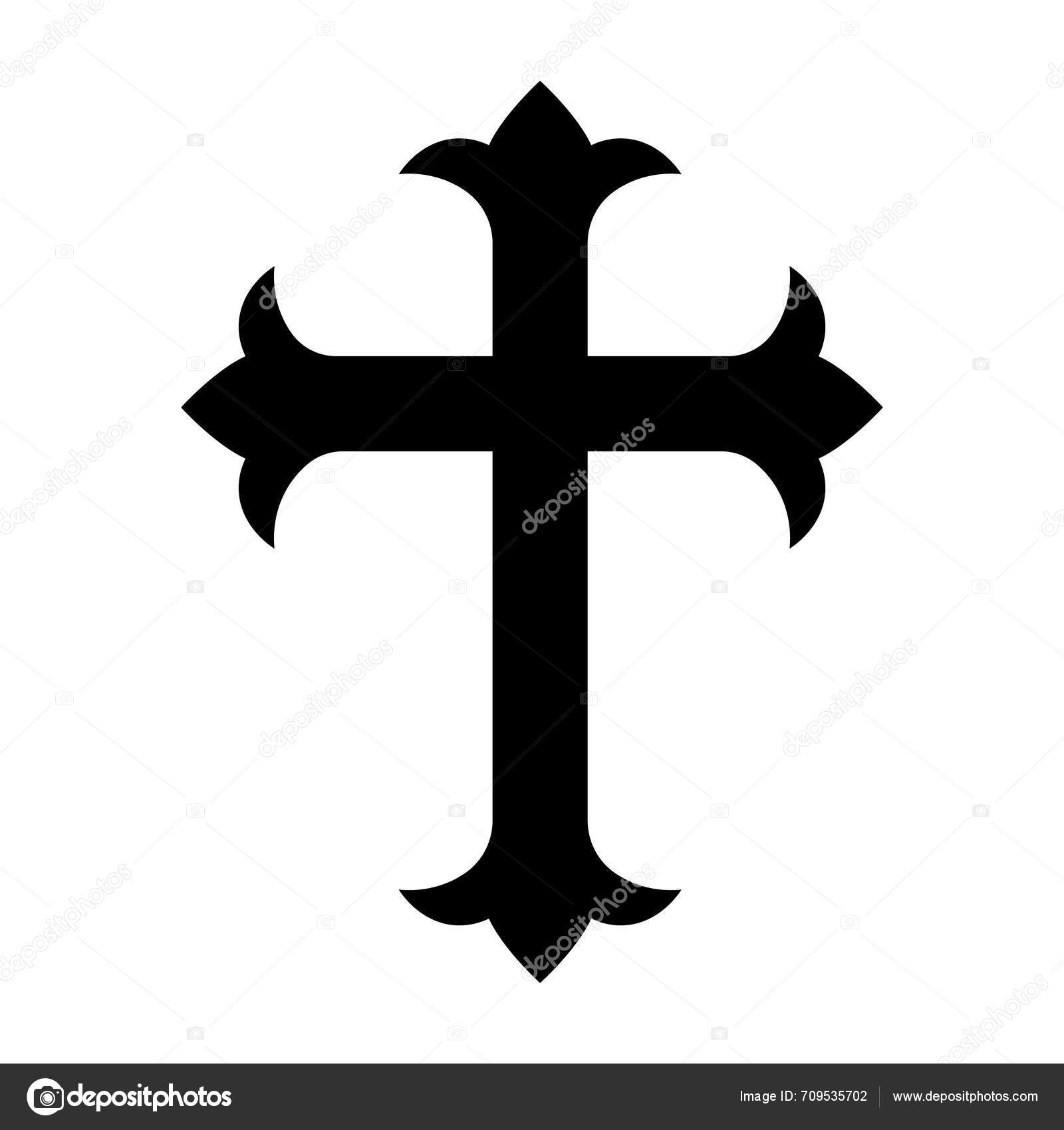 Image vectorielle Symbole Croix Icône Croix Chrétienne par ©cgdeaw ...