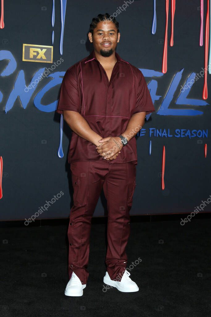 LOS ANGELES - FEB 15: Isaiah John at the Snowfall Series Six premiere ...