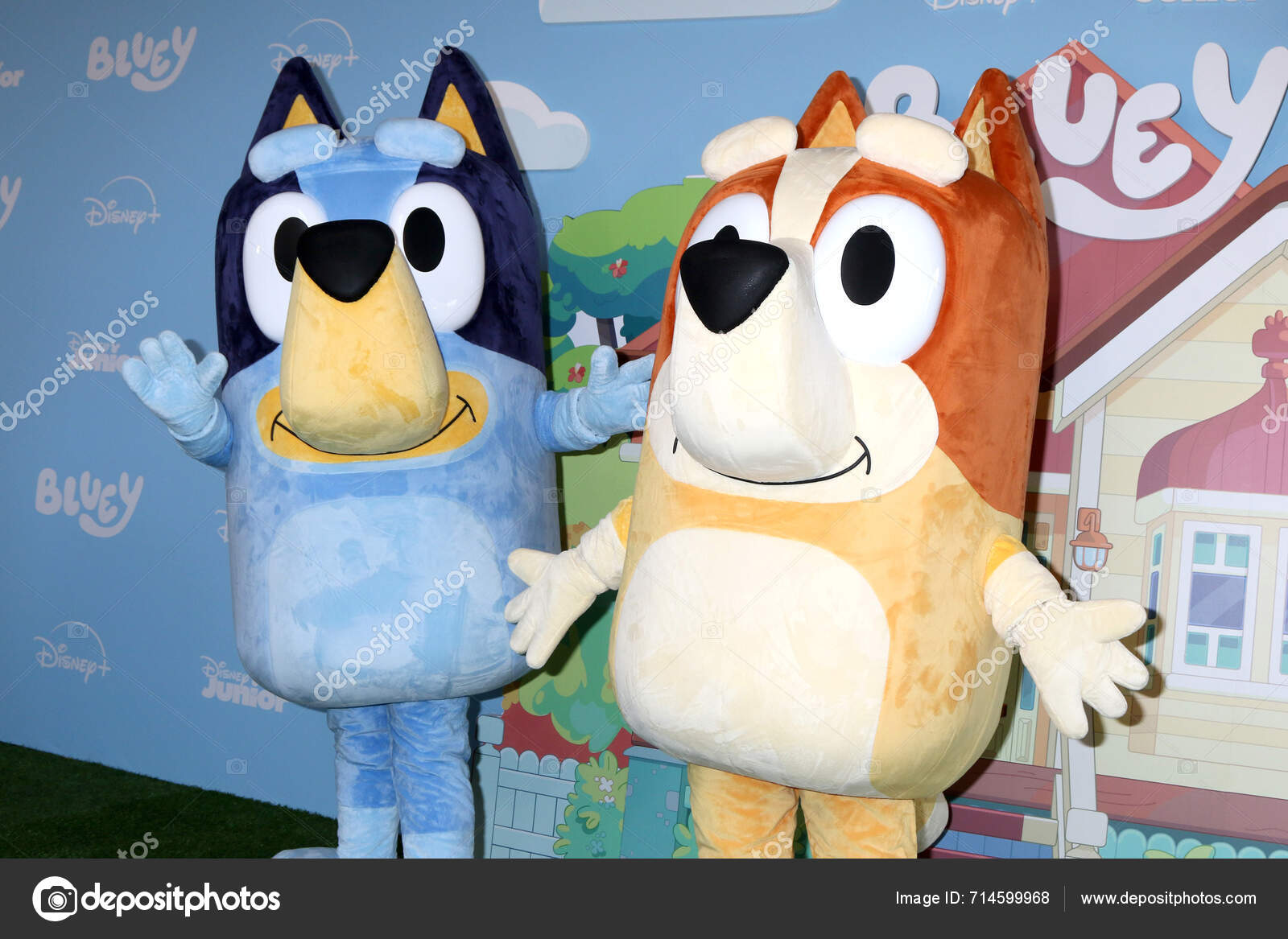 Los Angeles Usa April Bluey Bingo Bluey Sign Movie Premiere — Stock ...