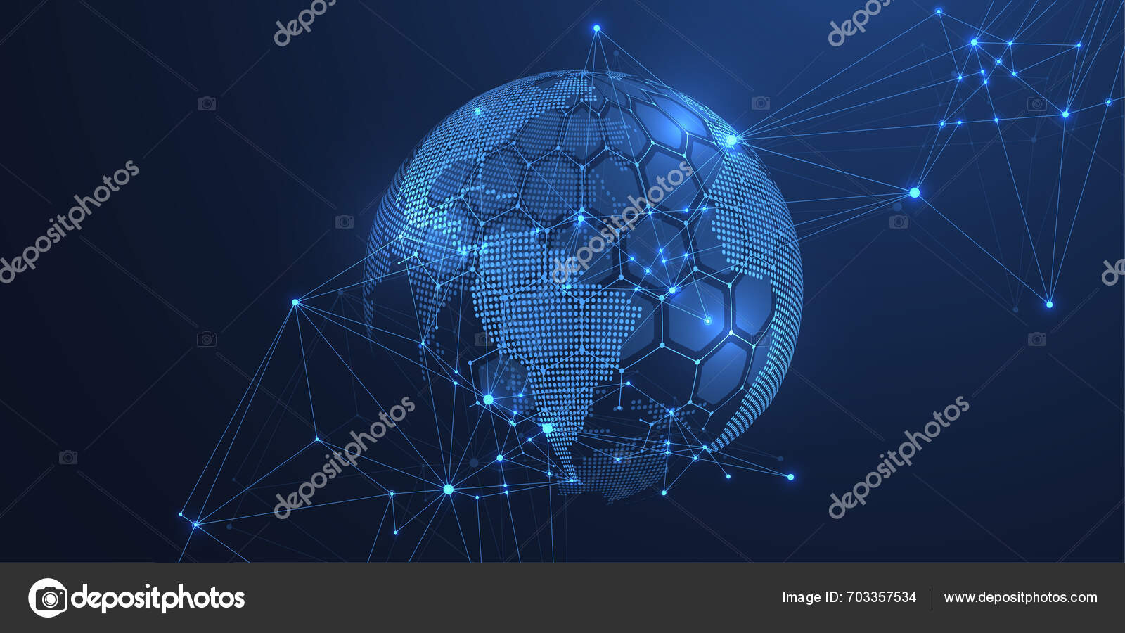 Global Network Connection Concept Big Data Visualization Social Network Communication Stock ...