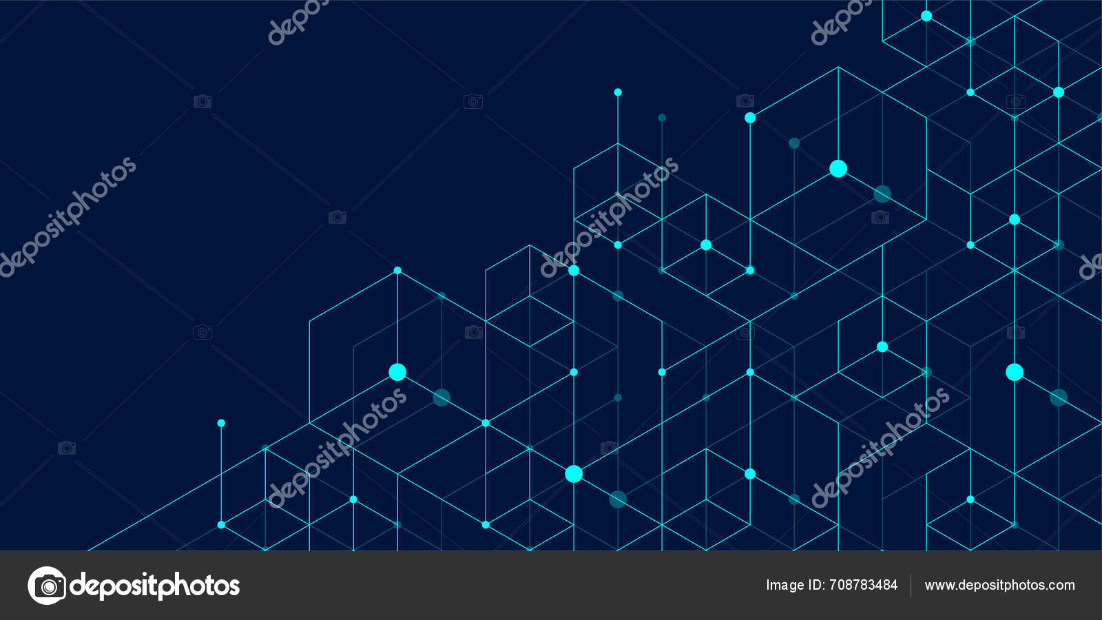Modern Technology Illustration Square Grid Technology Banner Template ...