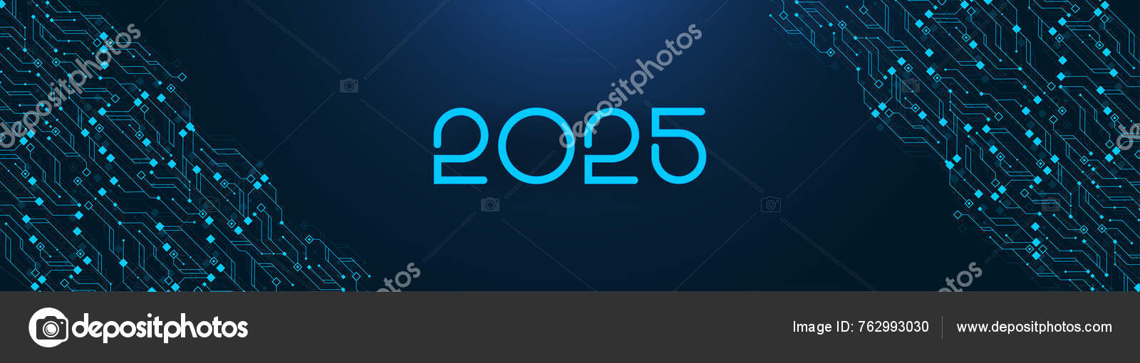 Digital Technology Abstract Poster Template 2025 Circuit Board Texture ...