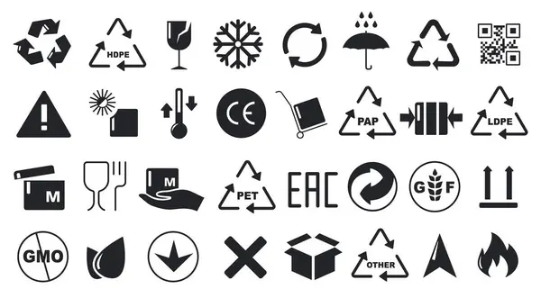 Packaging symbols Vector Images | Depositphotos