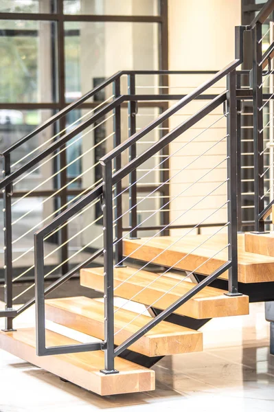 Barandilla Moderna Escalera Nuevo Edificio Terminado: fotografía de ...