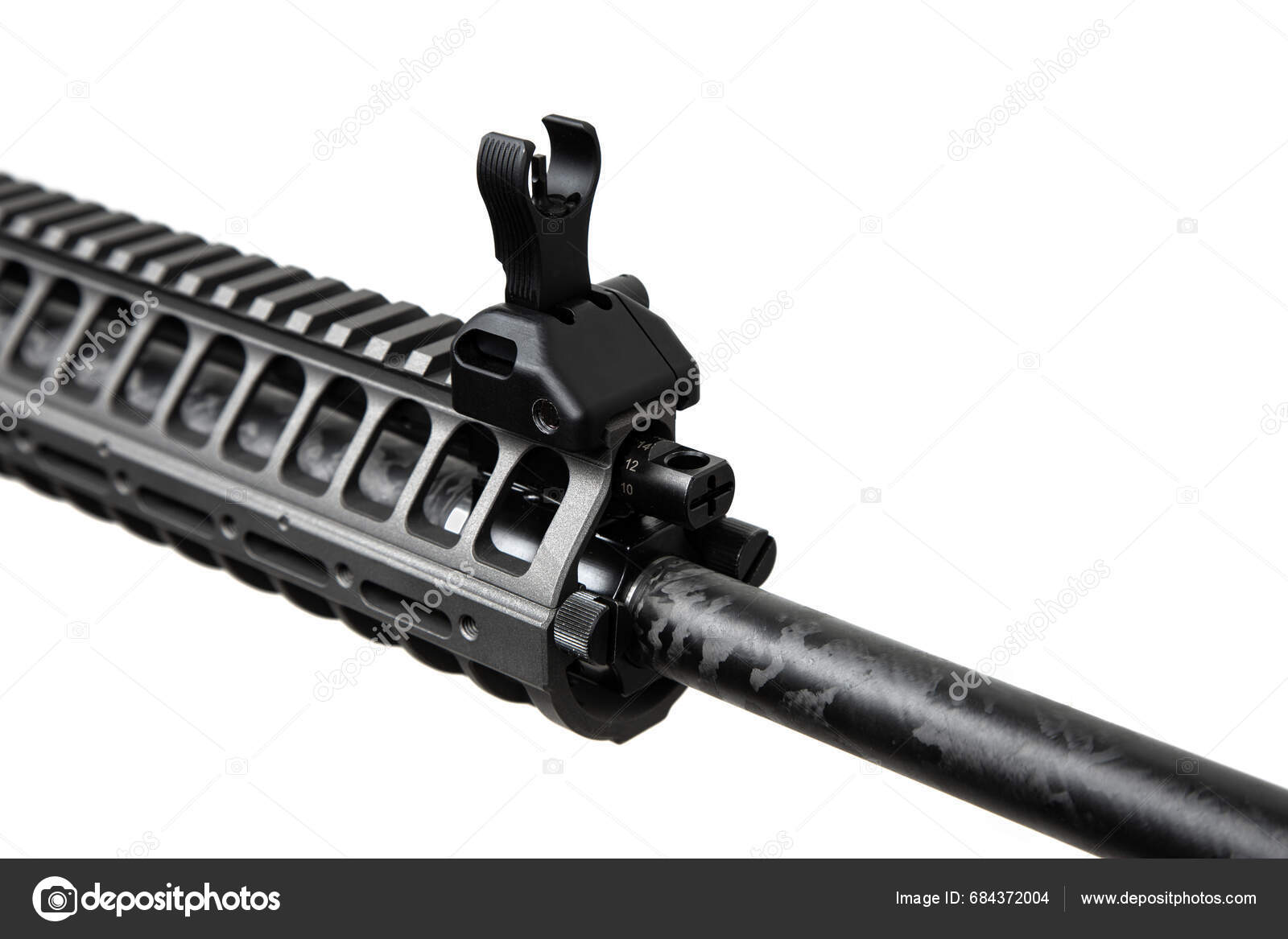 Fusil Automático Moderno Aislado Sobre Fondo Blanco Armas Para Policía ...