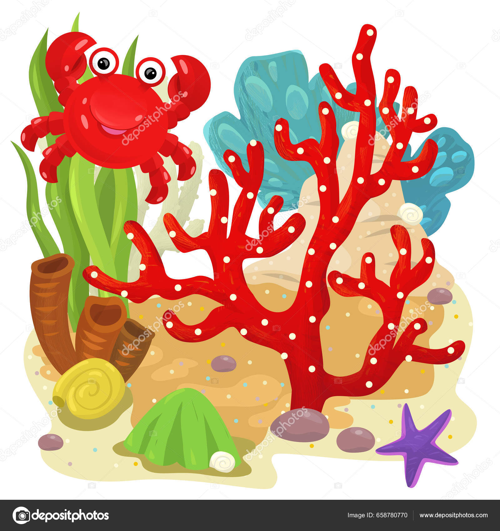 Coral Reef Fish Cartoon