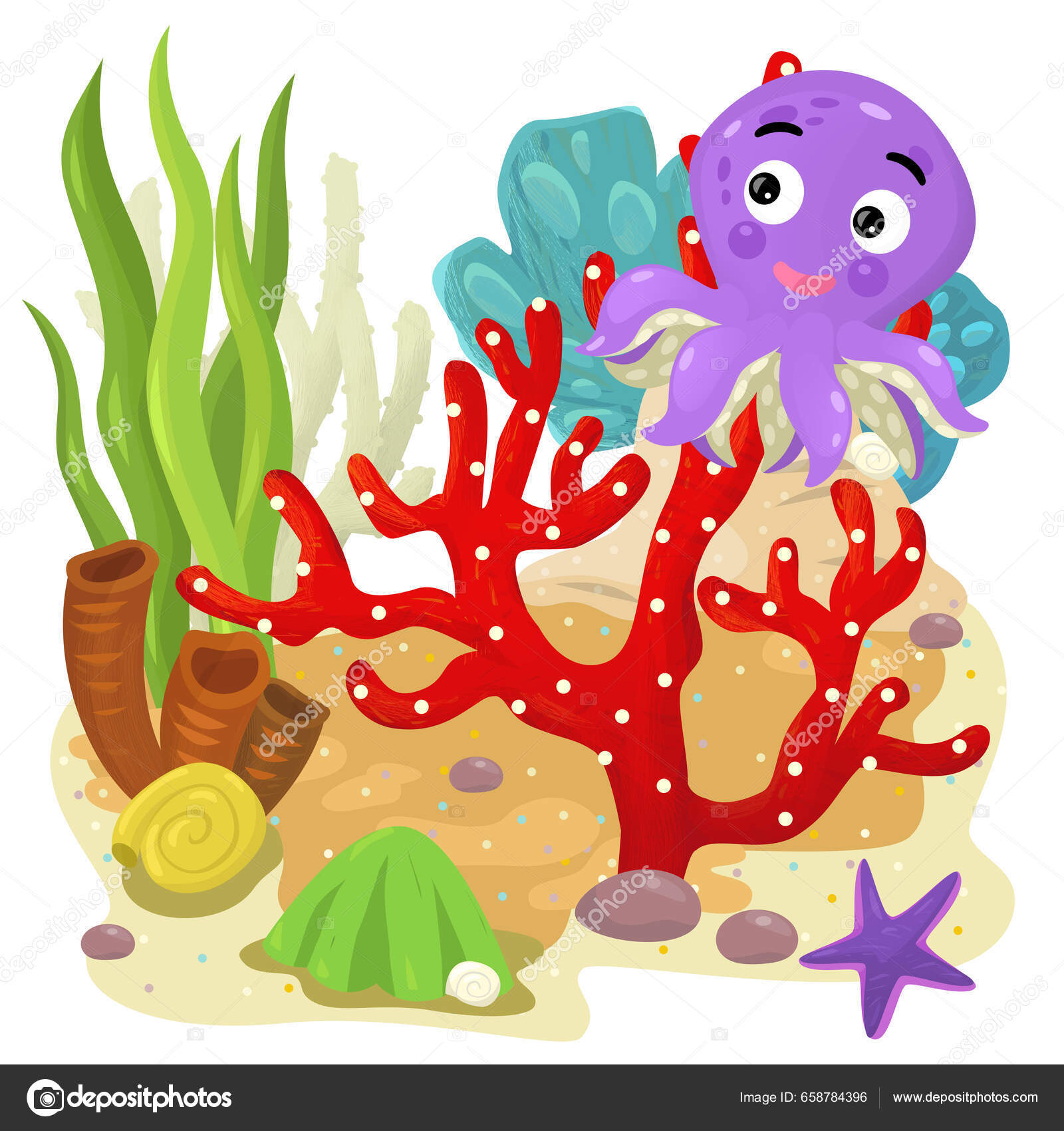 Coral Reef Cartoon Clip Art