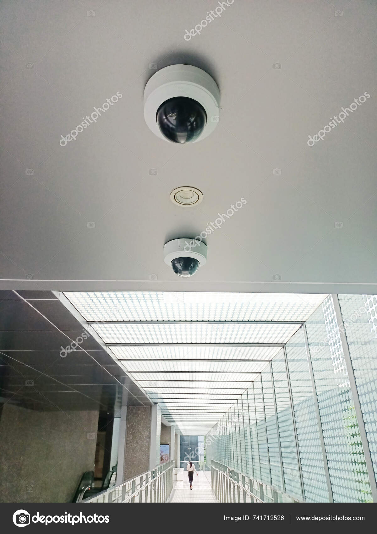 Cctv Camera Ceiling Office Building — Stock Photo © isaravut #741712526