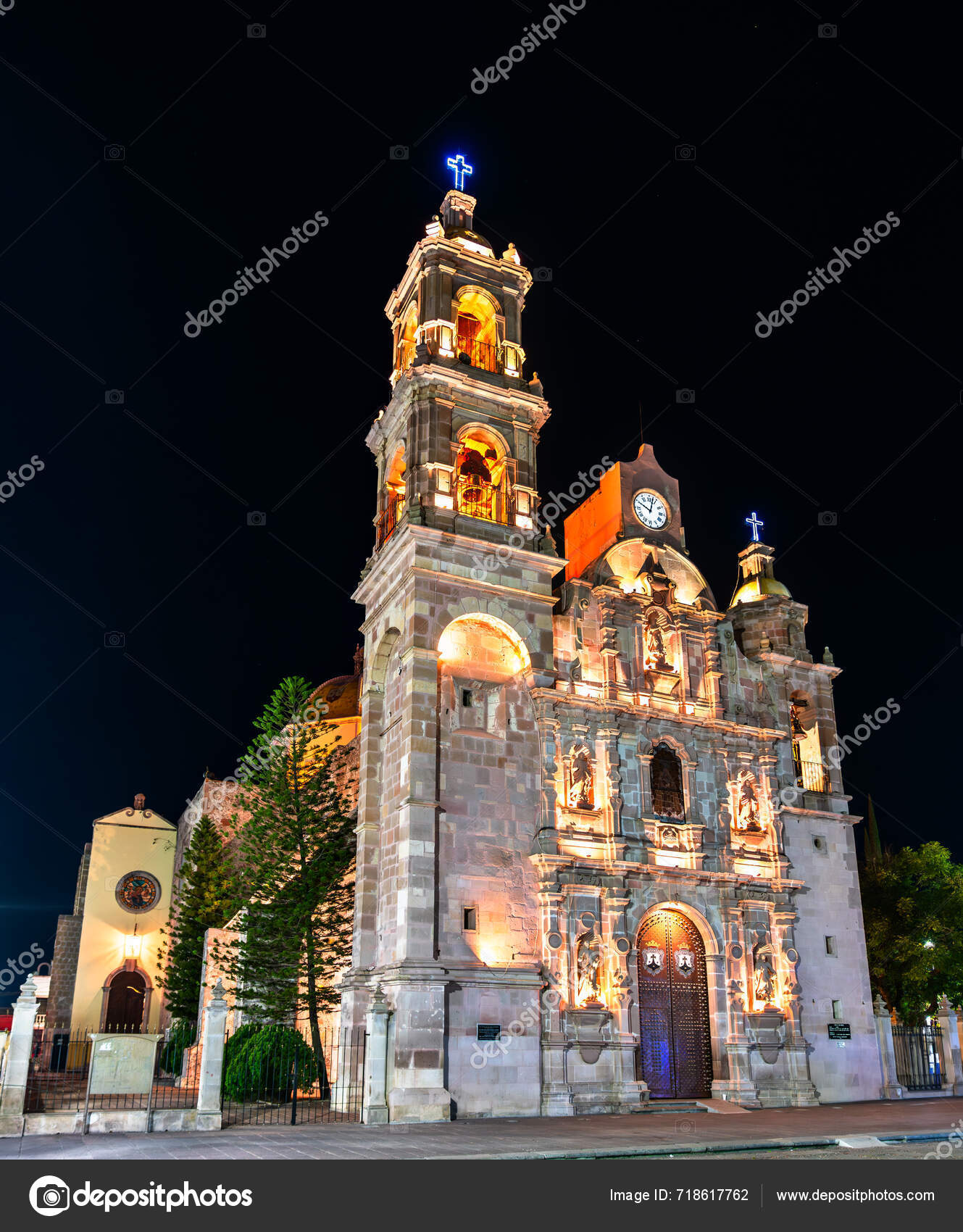 Temple Our Lady Mount Carmel San Marcos Temple Aguascalientes Mexico ...