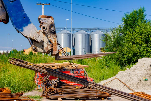 Forklift Machinery Delivery Transport Lifting Selected Bundle Long ...