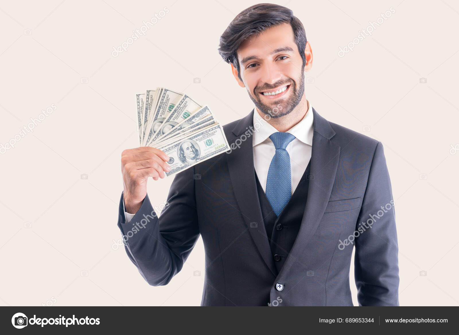 Handsome Wealth Rich Caucasian Businessman Ceo Millionaire Business ...