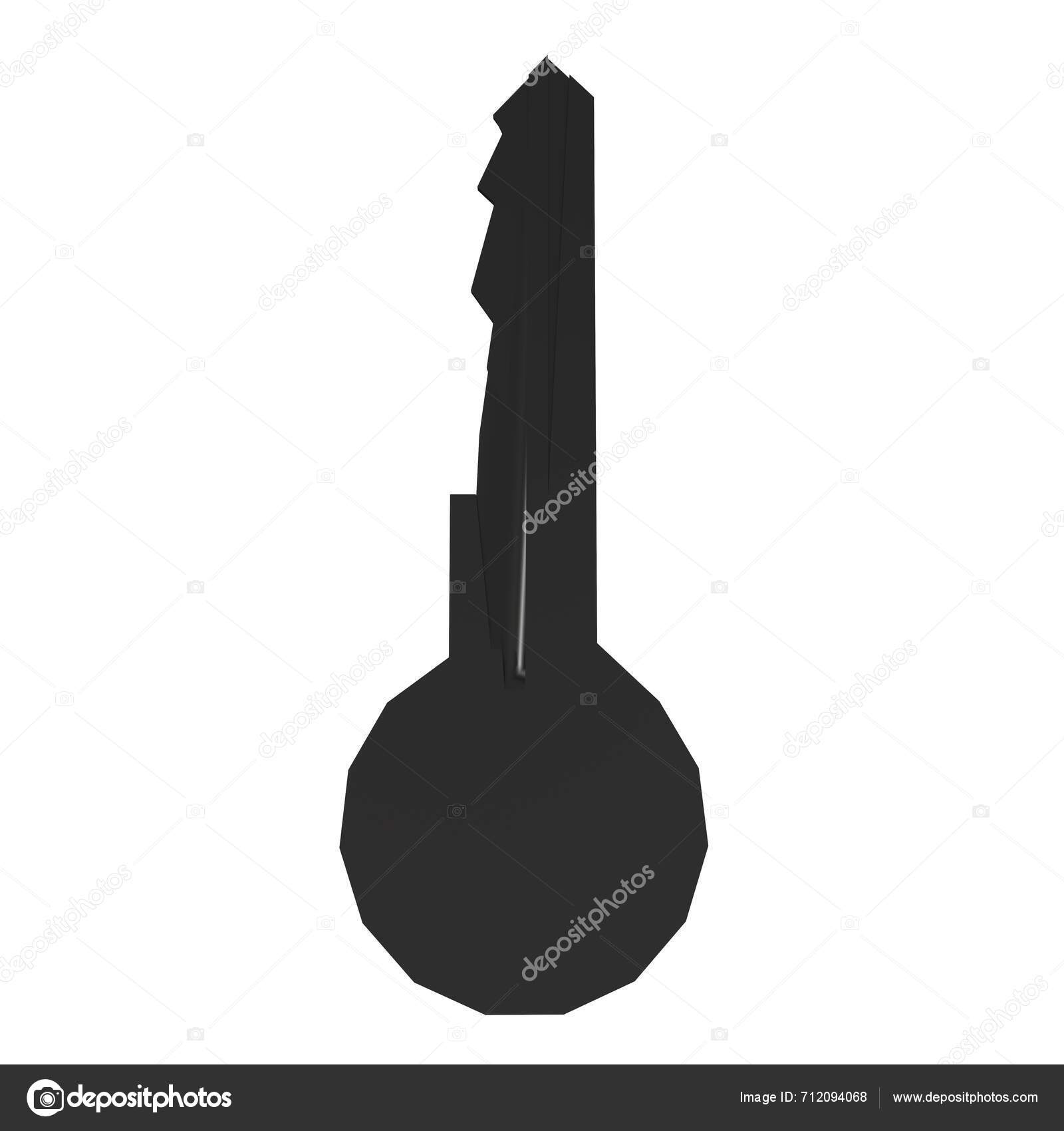 Black Key Isolated White Background — Stock Photo © reys02 #712094068