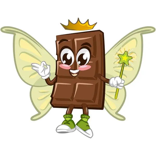 Cute Coklat Karakter Bar Dengan Wajah Lucu Menjadi Koki Kartun Vektor ...