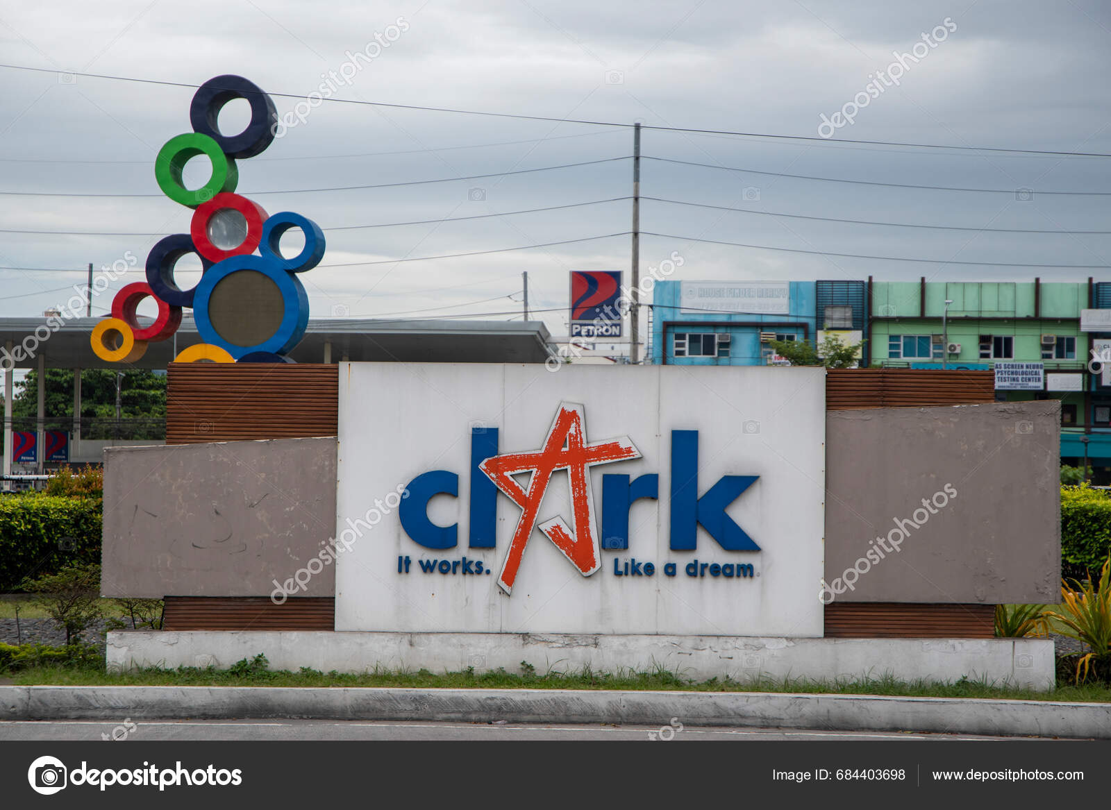 Clark Philippines Oct 2023 Clark Signage Road Side Clark Area – Stock ...