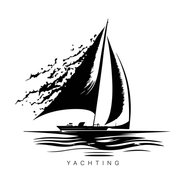 Logotipo Del Vector Insignia Del Yate Del Barco Del Ancla Vector de ...