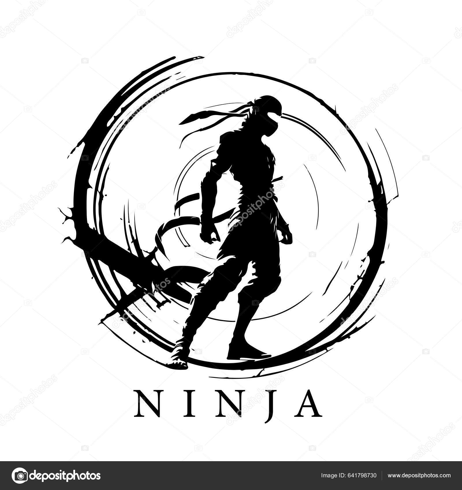 Ninja Logo Vector Vector Premium Download