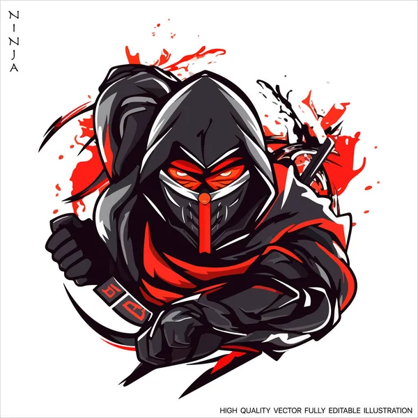 Ninja Mascot Logo Vector Template Creative Ninja Logo Design Concepts ...