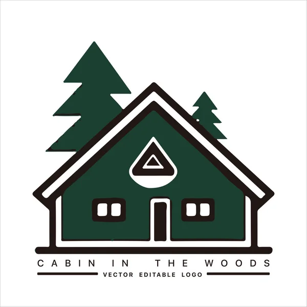 Wood Cabin Logo Template Cabin Woods Vector Illustration Cabin Rentals ...