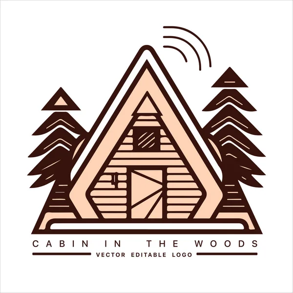Wood Cabin Logo Template Cabin Woods Vector Illustration Cabin Rentals ...
