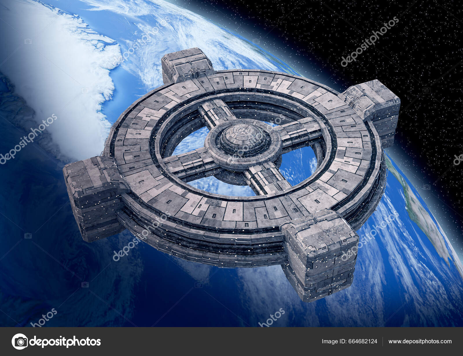 Space Station Wallpaper Sci Fi