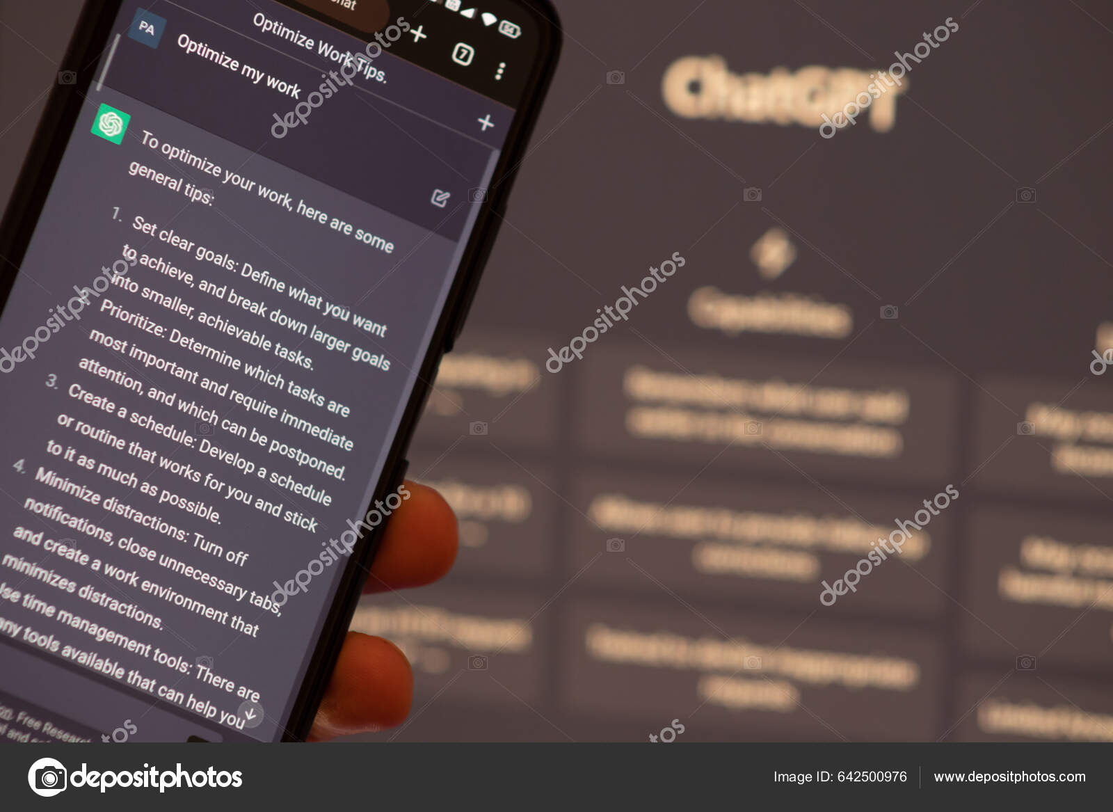 Warsaw Poland February 2023 Screen Chatgpt Artificial Intelligence Chatbot Developed — Stock ...