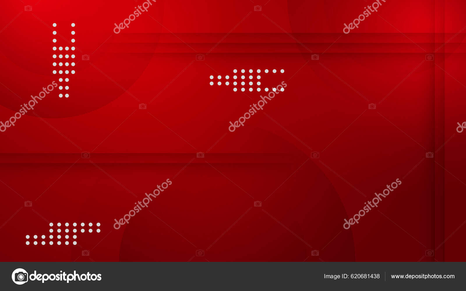 Abstract Red Background Geometric Shape White Space Center Stock Vector ...