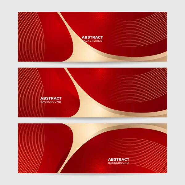 Luxury Red Gold Background Elegant Business Presentation Banner Vector ...