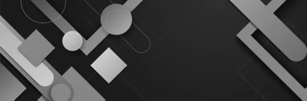 Black Abstract Banner Background Stock Vector by ©salmanalfa 613807206