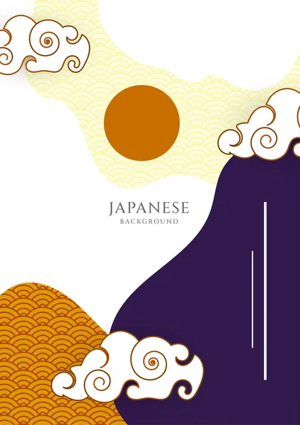 Minimalist Japanese Curve Lines Shape Poster Flyer Abstract Japanese ...