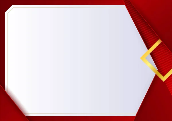 Simple Abstract Red Gold White Background Business Presentation Design ...