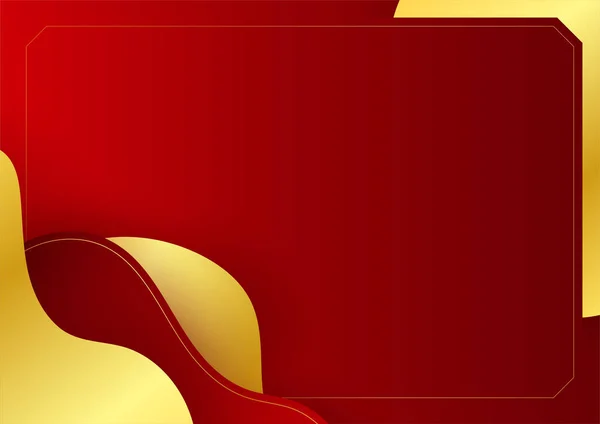 Simple Abstract Red Gold White Background Business Presentation Design ...