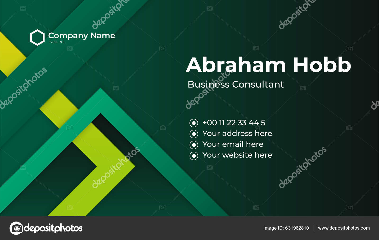 Modern Dark Green White Business Card Presentation Background Slide ... Modern Dark Green White Business Card Presentation Background Slide ...