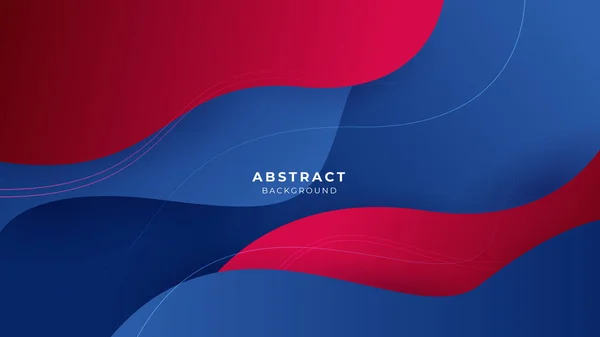 Modern Blue Red Banner Geometric Shapes Corporate Abstract Technology ...