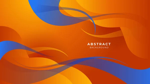 Blue Orange Banner Geometric Shapes Abstract Modern Technology ...