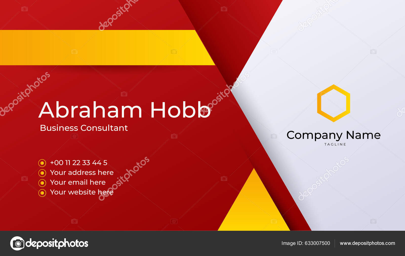 Modern Elegant Business Card Design Template Can Used Presentation ...