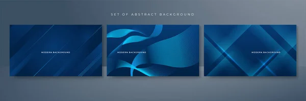 Set Abstract Blue Background Modern Simple Blue Abstract Background ...