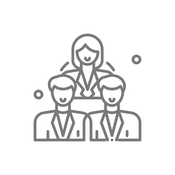Team Business People Icons Black Outline Style Vector de stock por ...