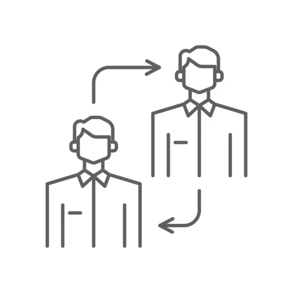 Team Business People Icons Black Outline Style Vector de stock por ...