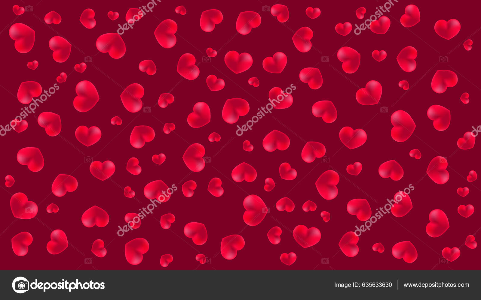 Red Heart Love Shapes Pattern Background Stock Vector by ©salmanalfa ...